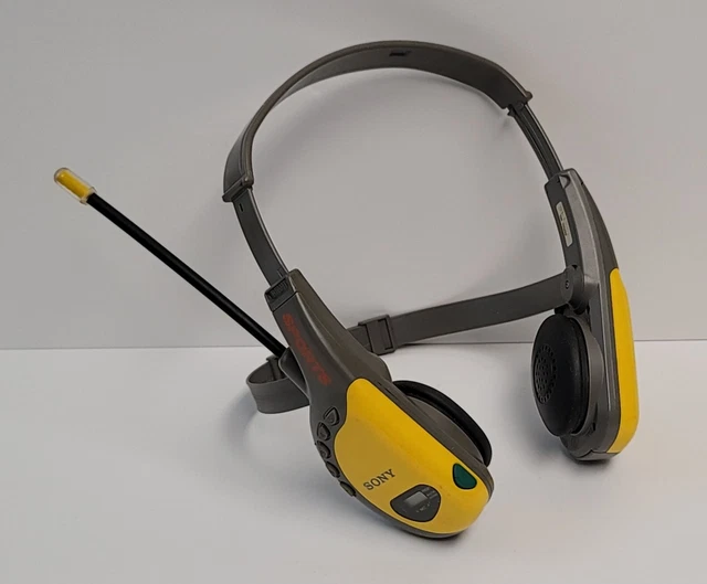 SONY AM/FM WALKMAN Sports SRF- HM-55 Stereo Radio Headset Great ...