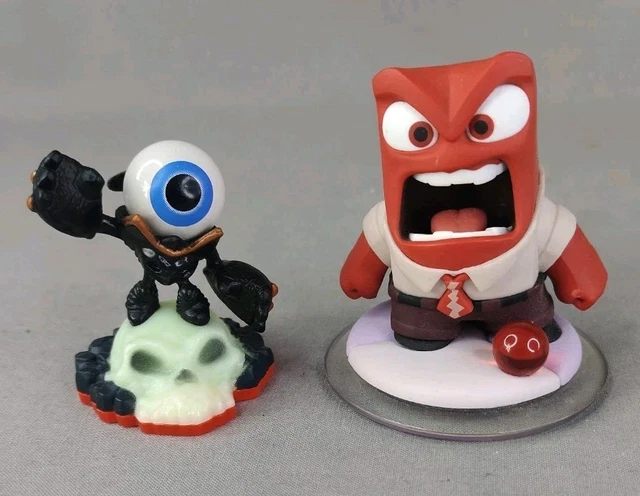DISNEY INFINITY ANGER Pixar inside out & Mini eye small Skylanders ...