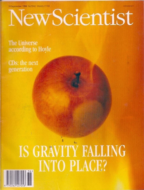 NEW SCIENTIST-10 SEPT 1994-IS GRAVITY FALLING INTO PLACE? £3.00 - PicClick UK