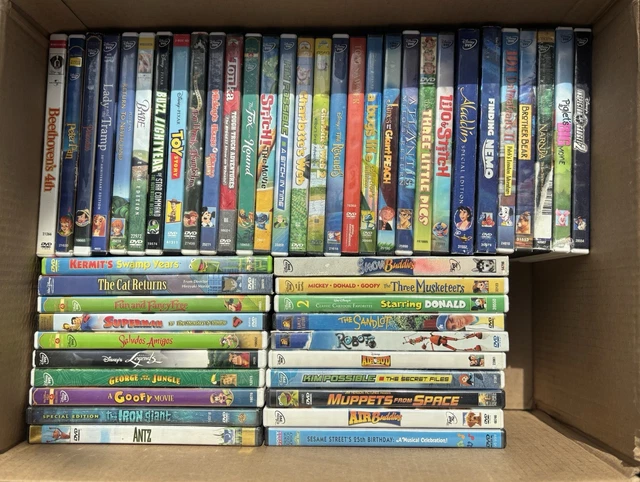 KIDS DVD MOVIE Bundle 85+ movies (Disney & more) NWT/EUC £14.87 ...