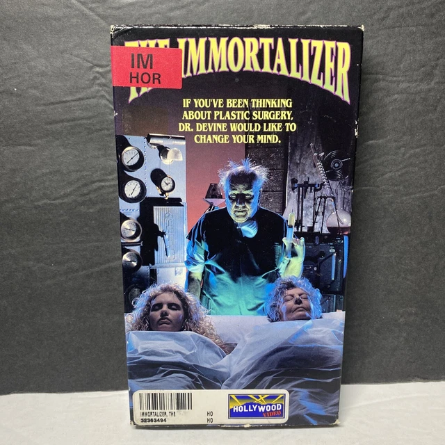 THE IMMORTALIZER VHS Tape 1989 Vinegar Syndrome Horror Classic Rare ...
