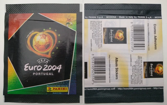 RARE PANINI FOOT Uefa Euro 2004 Portugal 2 New Packets Bustine Tute ...