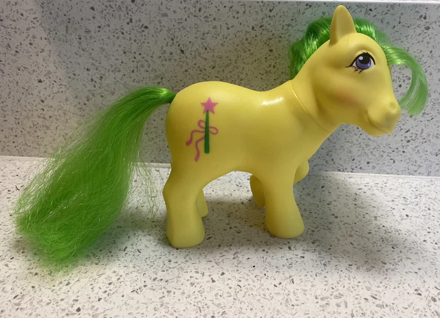 VINTAGE G1 1980’S My Little Pony - Green & Yellow Horse - Magic Star £5 ...