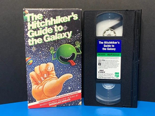 VHS THE HITCHHIKERS Guide to the Galaxy (CBS FOX, 1993) Sci-Fi BBC 1981 ...