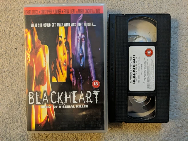 BLACKHEART QUEST OF a Serial Killer VHS Video Big Box Ex Rental £6.99 ...