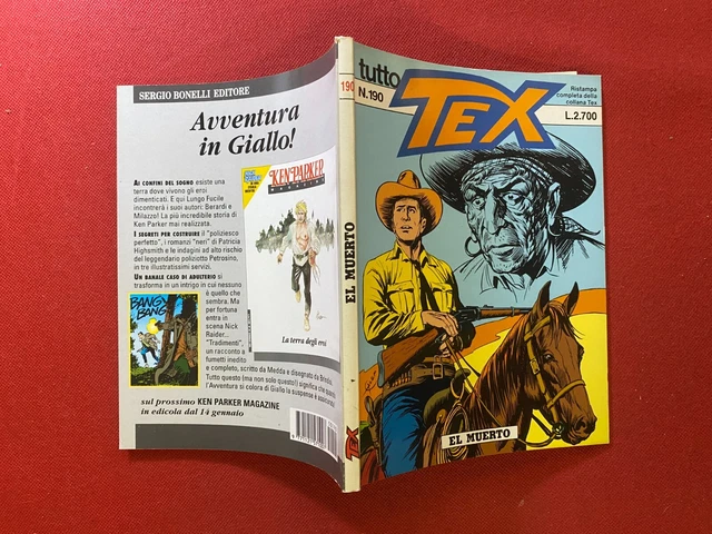 TUTTO TEX N. 190 EL MUERTO Ed Sergio Bonelli (1995) Fumetto West COME ...