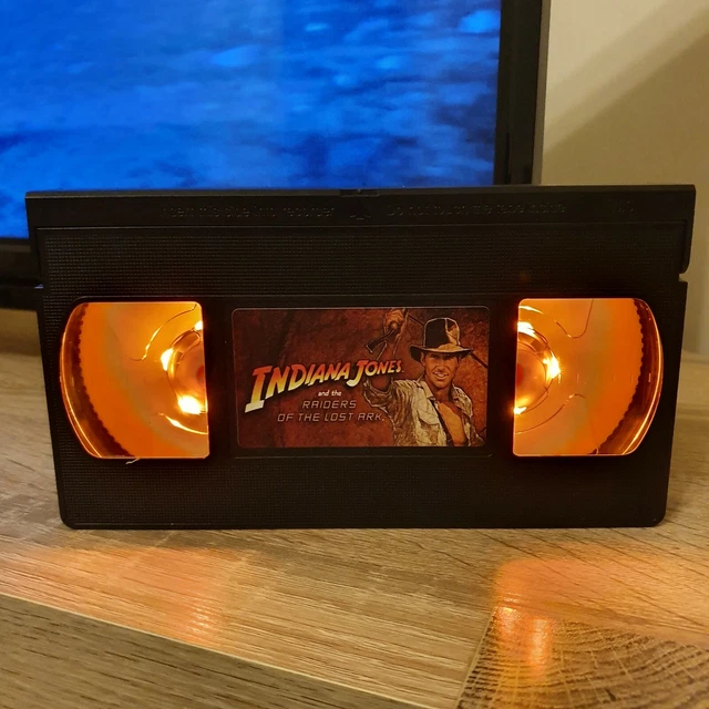 INDIANA JONES AND the Raiders of the Lost Ark LED VHS Tape Lamp Gift ...