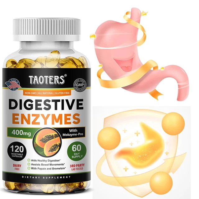DIGESTIVE ENZYMES CAPSULES - Probiotics for Healthy Gut & Digestion Aid ...
