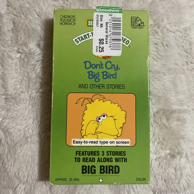 SESAME STREET START To Read Video Dont Cry Big Bird Vhs £6.59 - PicClick UK SESAME STREET START To Read Video Dont Cry Big Bird Vhs £6.59 - PicClick UK