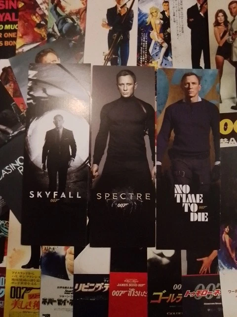 007 - JAMES Bond Collection. 31 Unofficial Glossy/Laminated 3x8ins ...