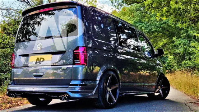 VW TRANSPORTER T6 Gloss Black Rear Tailgate Type Roof Spoiler 2015+ EUR ...