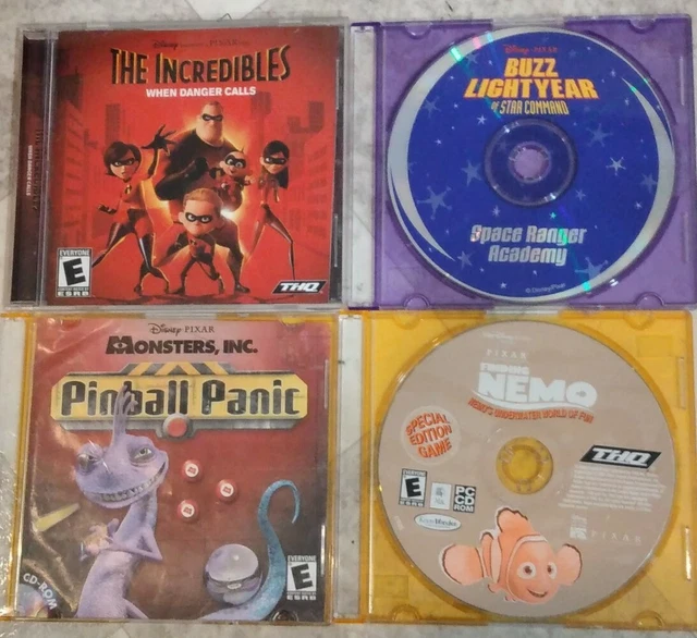 DISNEY PIXAR MONSTERS Inc Buzz Lightyear Winnie Pooh PC CD-ROM Games ...