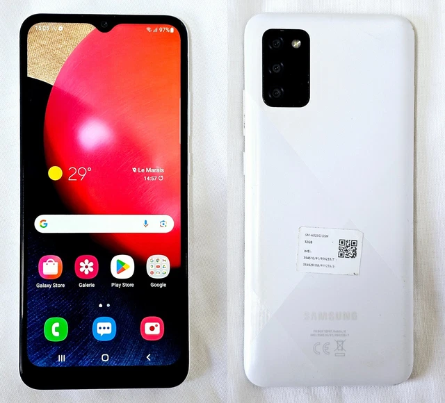 SAMSUNG GALAXY A02S (SM-A025G/DSN) 6,5 " - 32Go - Blanc - DoubleSim ...