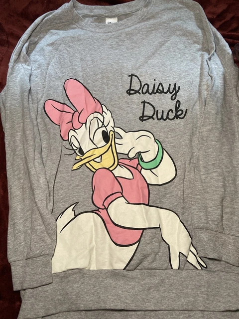PRIMARK DISNEY LADIES Daisy Duck Grey Sweatshirt Size XS 6-8 £3.31 ...