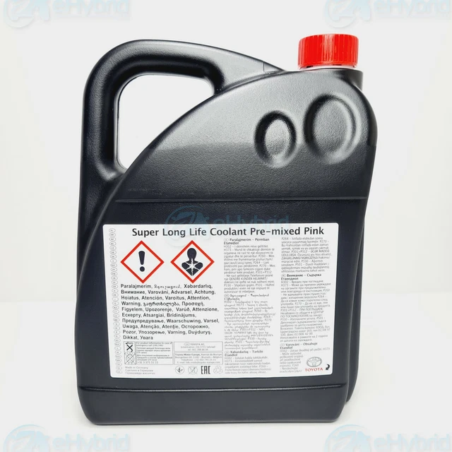 VÉRITABLE LIQUIDE DE Refroidissement Toyota Super Long Life Rose 5L Pré ...