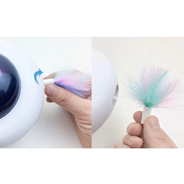 3 PACKS REPLACEMENT Refill Feather for Interactive for Cat Catcher ...