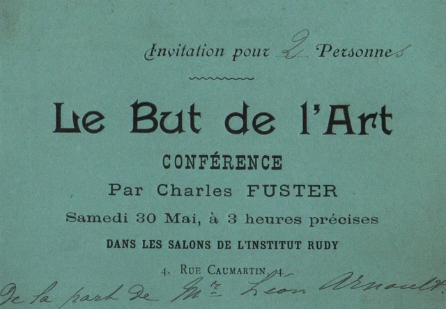 CARTE INVITATION 1900 - Conference - Carte Manuscrite EUR 5,00 ...
