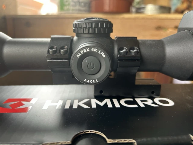 HIKMICRO ALPEX 4K Lite LRF A40EL Rifle Scope with Digital Day and Night ...