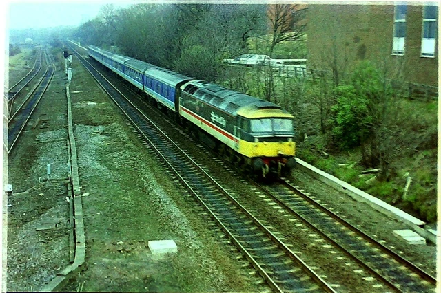 35MM RAILWAY COLOUR Negative Class 47 406 at Low Fell Junction 30.03.88 ...