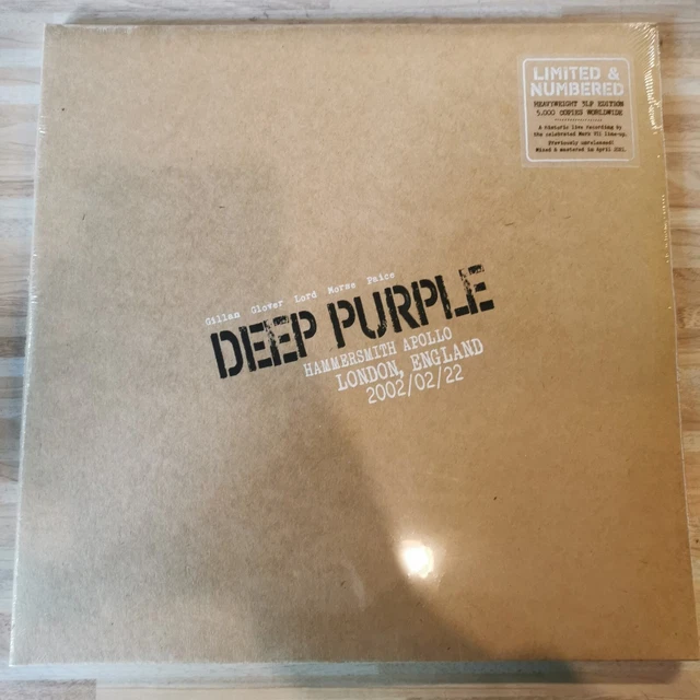 DEEP PURPLE - Live Hammersmith 2002/02/22 - Ltd Numbered Edition 3x ...