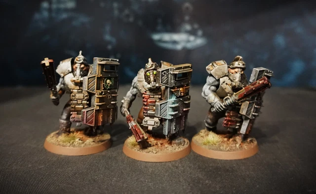 DEATH KORPS OF Krieg Bullgryns Ogryns painted 2 conversion rare ...