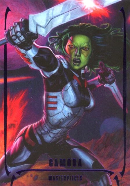 2024 MARVEL MASTERPIECES Grego EPIC PURPLE #49 Gamora 029/199 £16.09 ...