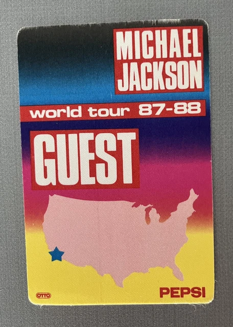 PASS VIP MICHAEL Jackson Concert Bad Tour 1987 Ticket EUR 65,00 ...