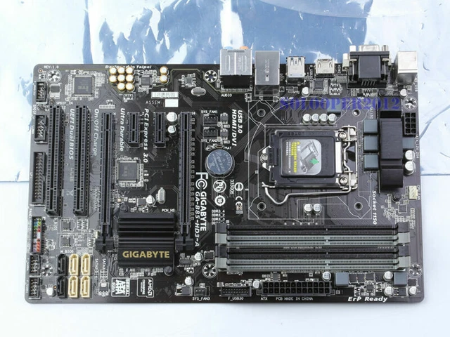 GIGABYTE B85-HD3 MOTHERBOARD GA-B85-HD3 LGA 1150 Intel B85 DDR3 ATX USB3.0 HDMI £103.15 ...