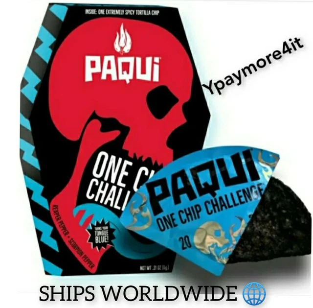 1 PAQUI ONE Chip Challenge 2022 Carolina Reaper Scorpion Chile Pepper ...