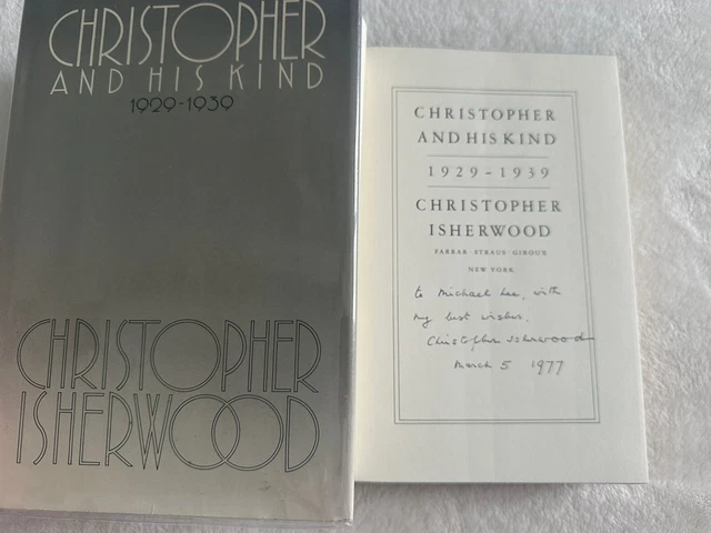 SIGNED 1ST/1ST CHRISTOPHER and His Kind 1929-1939, Christopher ...