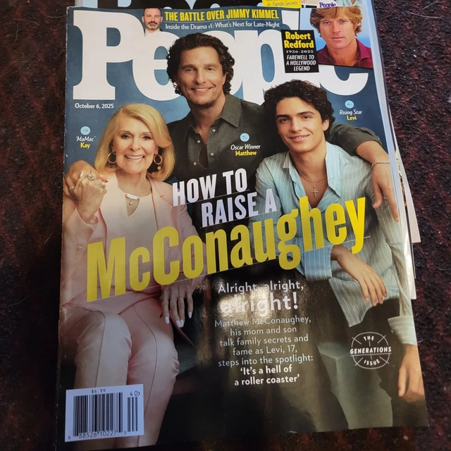 PEOPLE MAGAZINE OCTOBER 6, 2025 ~ Robert Redford ~ Matthew McConaughey ...