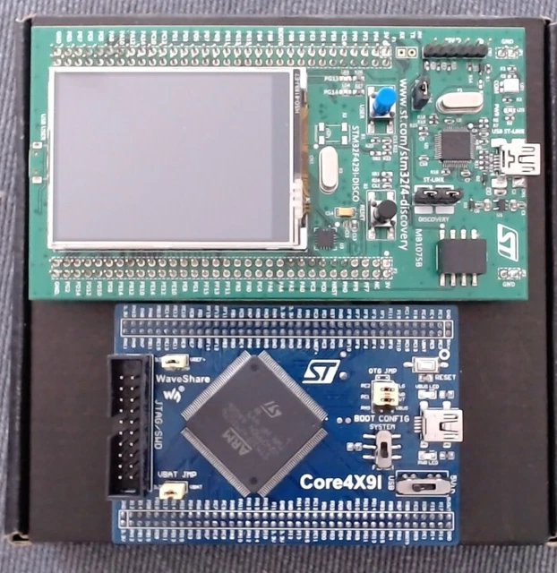 ST DISCOVERY BOARD STM32F429-DISCO and Waveshare Core429I Core4x9I ...