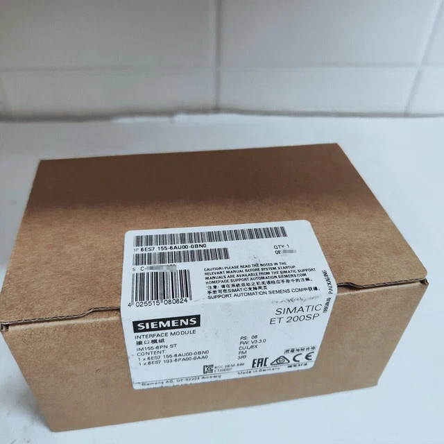 NEW SIEMENS 6ES7155-6AU00-0BN0 SIMATIC ET 200SP, PROFINET Interface ...
