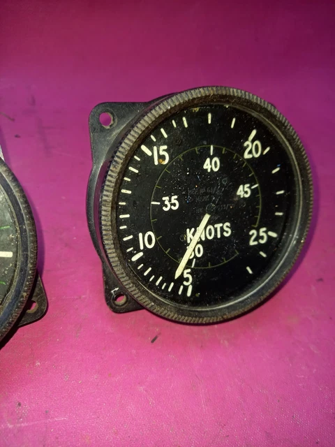 RAF AIRSPEED INDICATORS SPEEDOS x 2 - VINTAGE MILITARY AIRCRAFT GAUGES ...