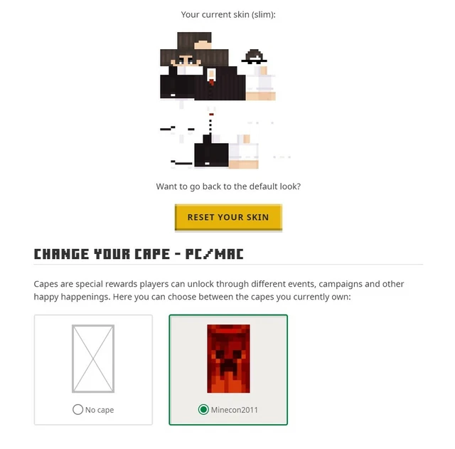 MINECRAFT: MINECON 2011 Cape | FULL ACCOUNT ACCESS! £400.00 - PicClick UK