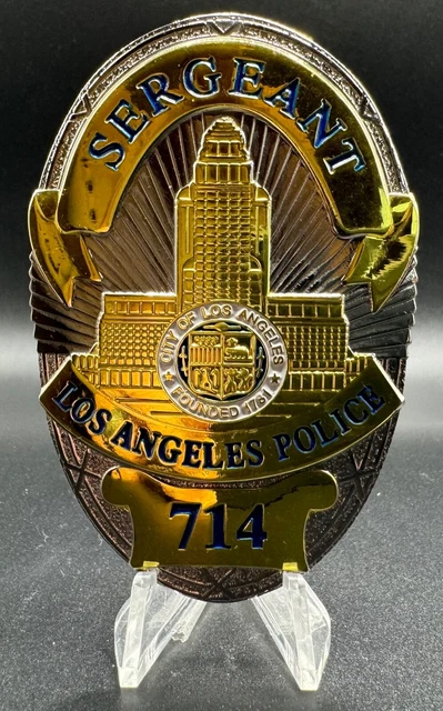 REPLICA MOVIE PROP Sergeant City of Los Angeles California Toy Police ...