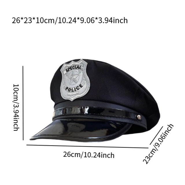KIDS POLICE HAT Toy Decorative Police Cop Fancy Dress up for Birthday ...