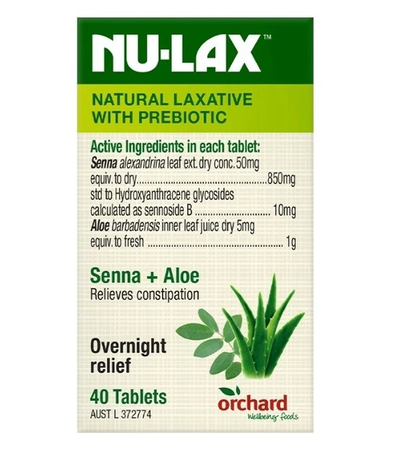 * NU-LAX NATURAL Laxative with Prebiotic 40 Tablets $6.20 - PicClick AU
