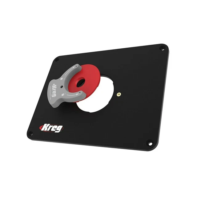 KREG TOOL PRECISION Router Table Insert Plate w/Level-Loc Rings ...