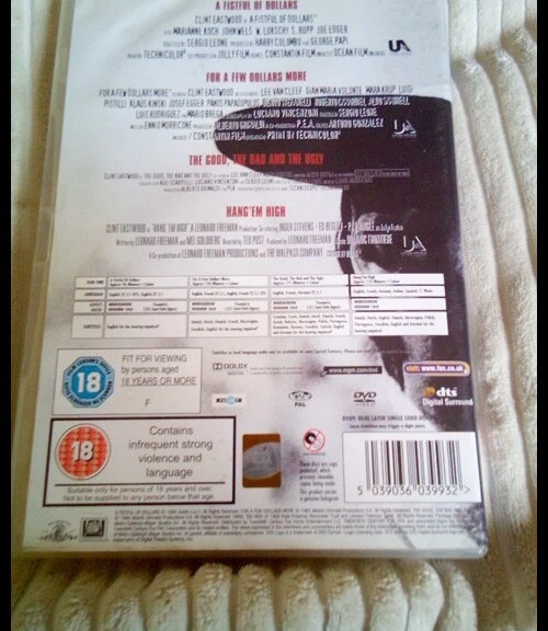 CLINT EASTWOOD DVD 4 Movies Western Box Set Four Classic Spaghetti ...