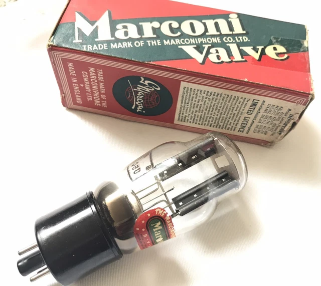 MARCONI U50 TUBE Black Plate Valve x1 Boxed, Leak 12.1 Quad Leak Valve Amplifier £55.00 ...