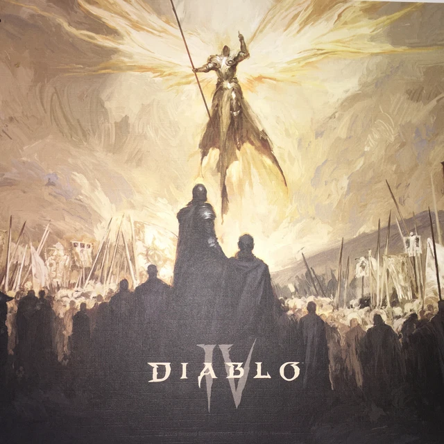 DIABLO 4 IV EB Rare Press Kit 12”x18” Gaming Lithograph Poster New Rare ...