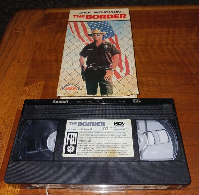 1982 VINTAGE THE Border Movie VHS Tape Jack Nicholson Harvey Keitel ...
