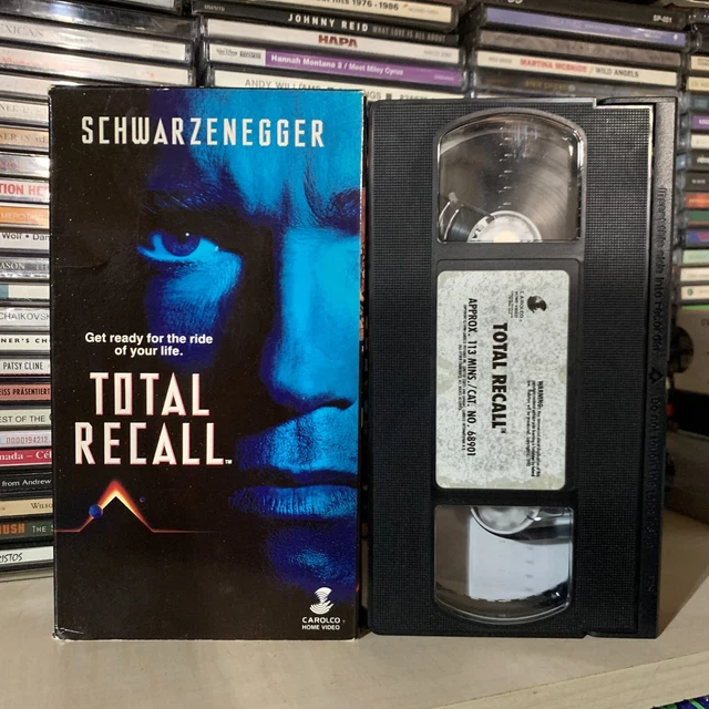 1990 TOTAL RECALL VHS Video Tape Arnold Schwarzenegger Sharon Stone ...
