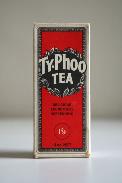 RARE VINTAGE ORIGINAL 1960s TYPHOO TEA Pack Box Retro Advertising ...