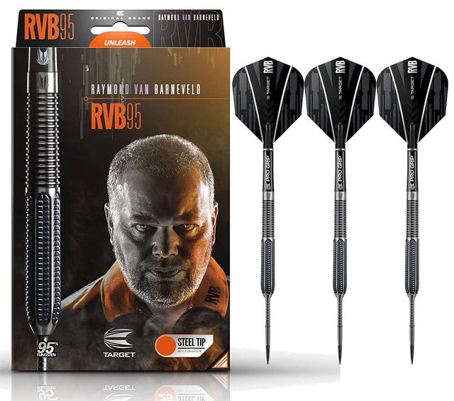 TARGET RAYMOND VAN Barneveld RVB95 95% Tungsten Steel Tip Darts - 21g ...