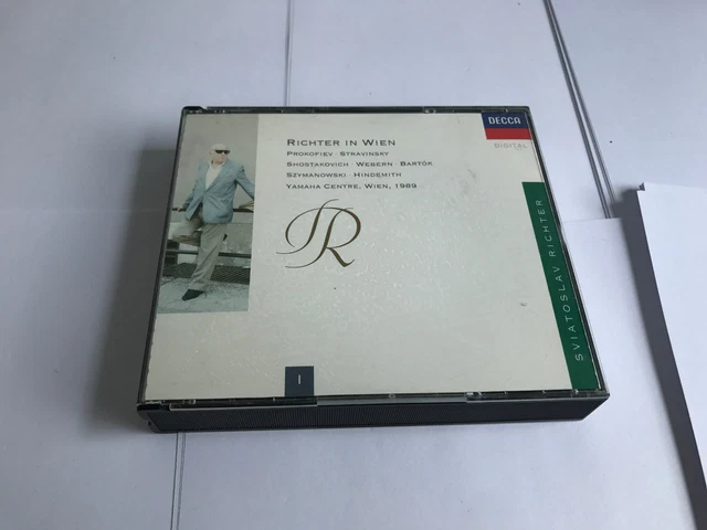 SVIATOSLAV RICHTER IN Wien /DECCA 2CD SET1993 Richter Prokofiev MINT/EX W BKLT £19.99 - PicClick UK