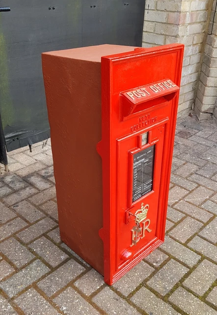 ROYAL MAIL &POST Office" GPO Genuine cast iron 1954 ERII Wall Post Box ...