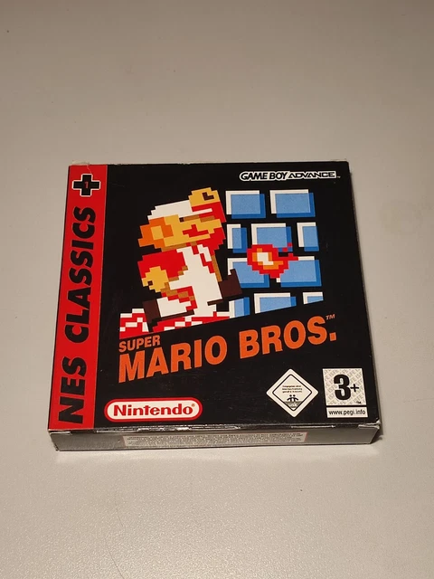SUPER MARIO BROS NES Classics GameBoy Advance GBA Complete In Box CIB ...