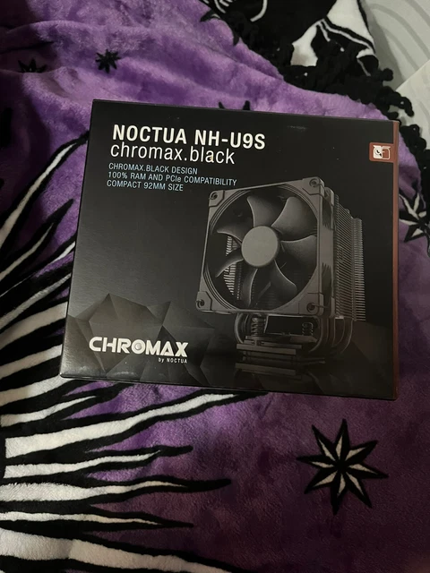NOCTUA NH-U9S CHROMAX.BLACK, 92mm Single-Tower CPU Cooler (Black) £20.40 - PicClick UK
